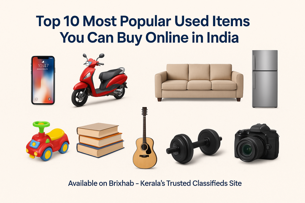 Top 10 Used Items People Buy Online in India | Brixhab
